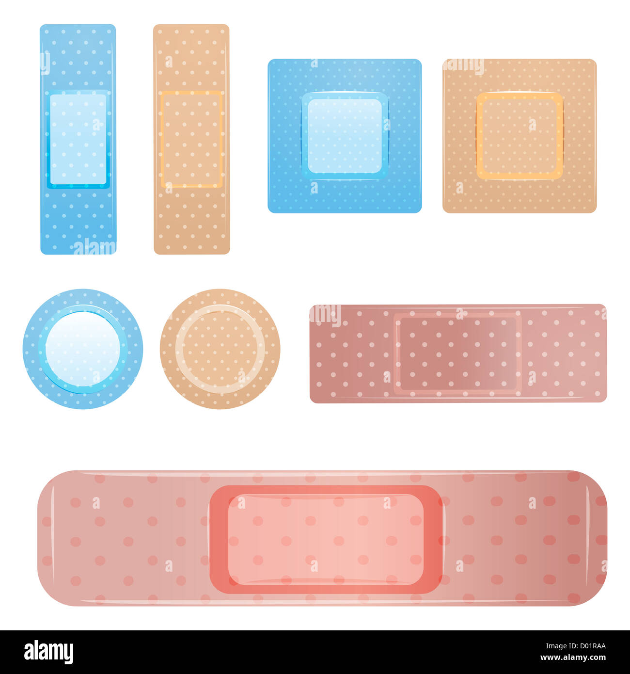 illustration of bandage icons on white background Stock Photo - Alamy