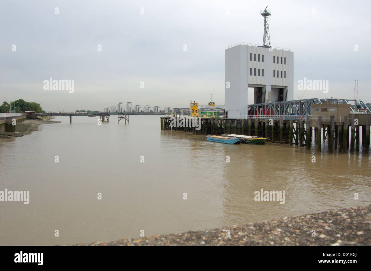 Woolwich ferry pier hi-res stock photography and images - Alamy