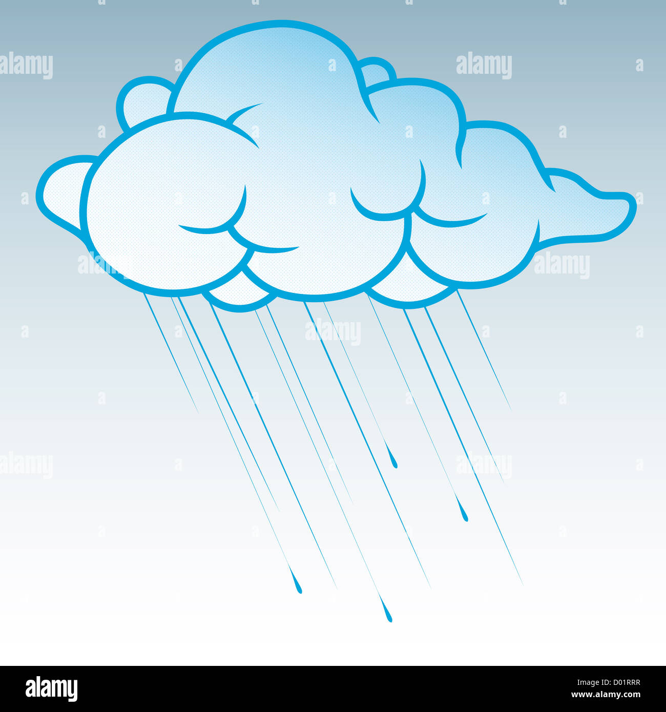 Raining cloud illustration hi-res stock photography and images - Alamy