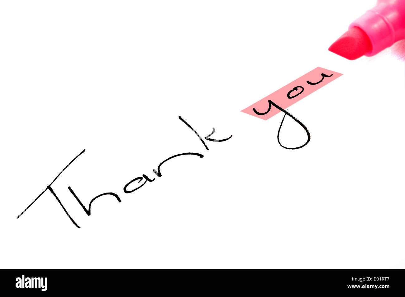 Thank you with focus on you Stock Photo - Alamy