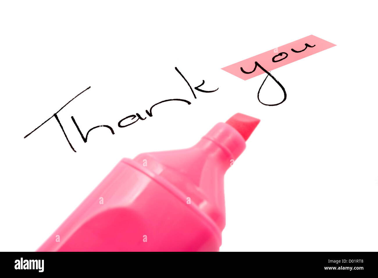 Thank you with focus on you Stock Photo - Alamy