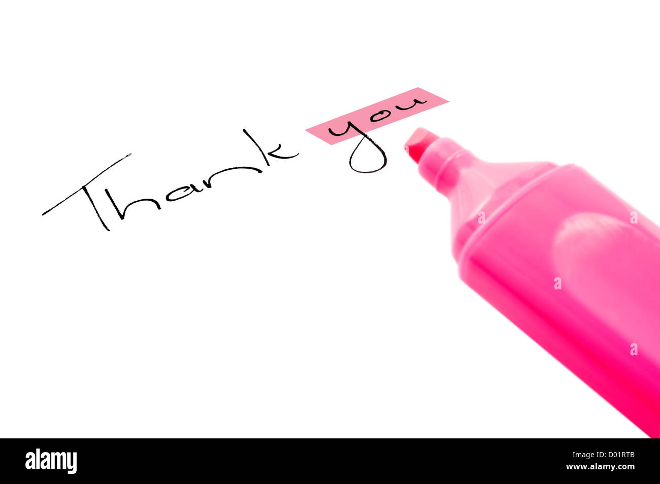 Thank you with focus on you Stock Photo - Alamy