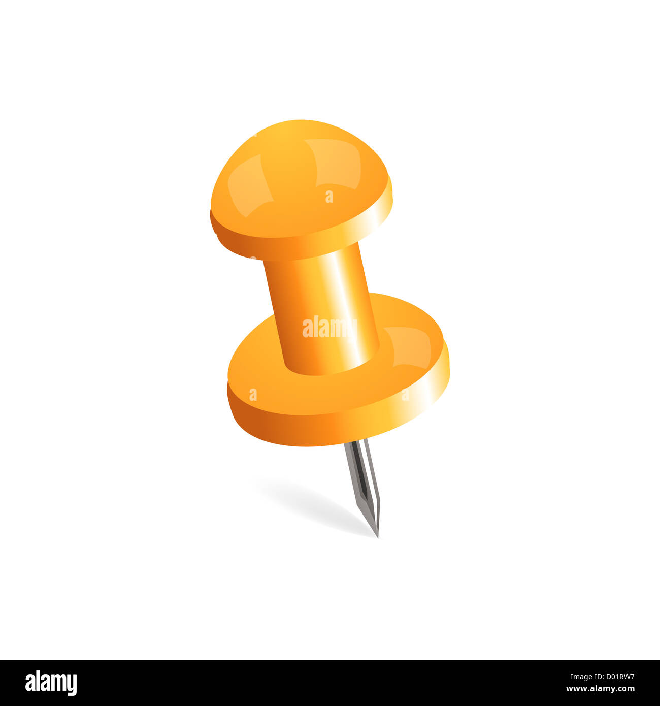 illustration of board pin on isolated background Stock Photo - Alamy