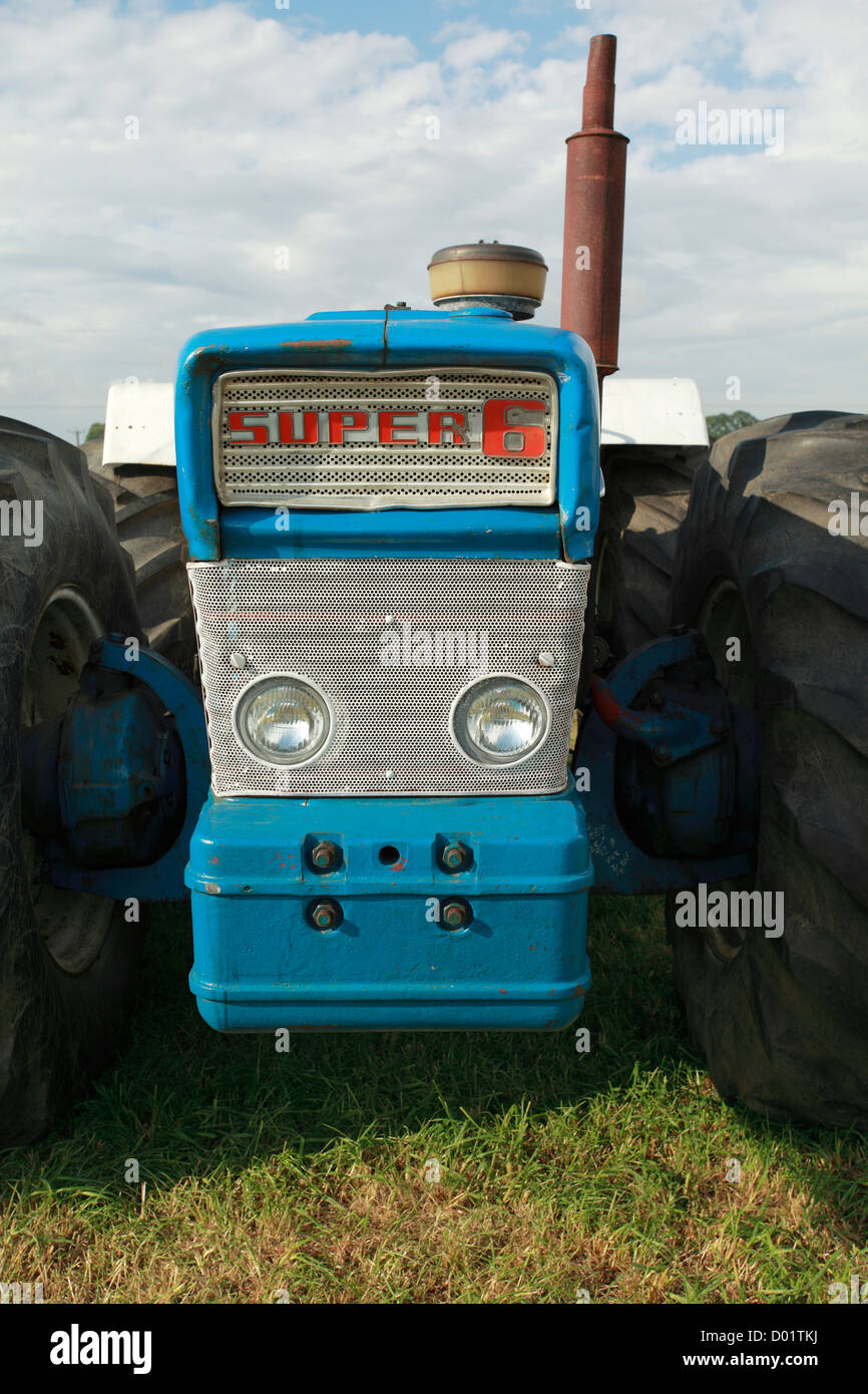 Front view of traditional old tractor, super, 6 Stock Photo - Alamy