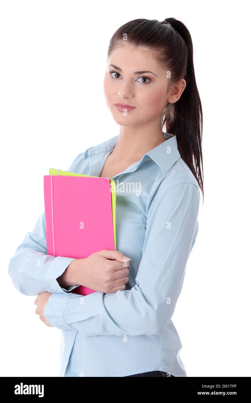Happy student girl Stock Photo - Alamy
