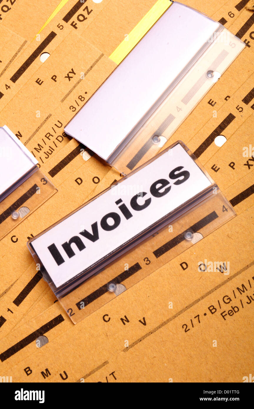 Invoices folder hi-res stock photography and images - Alamy