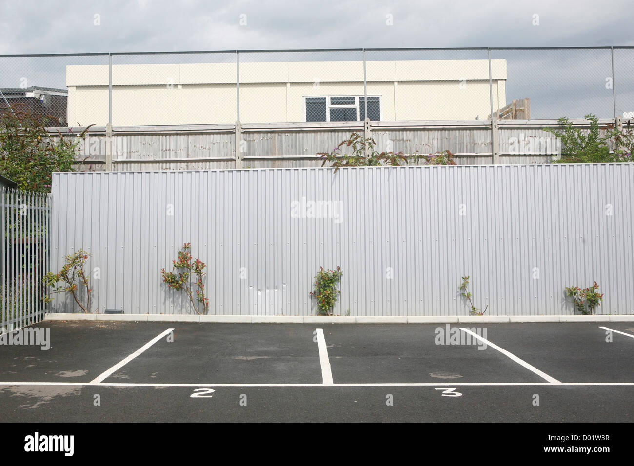Empty numbered car parking spaces in a car park Stock Photo - Alamy