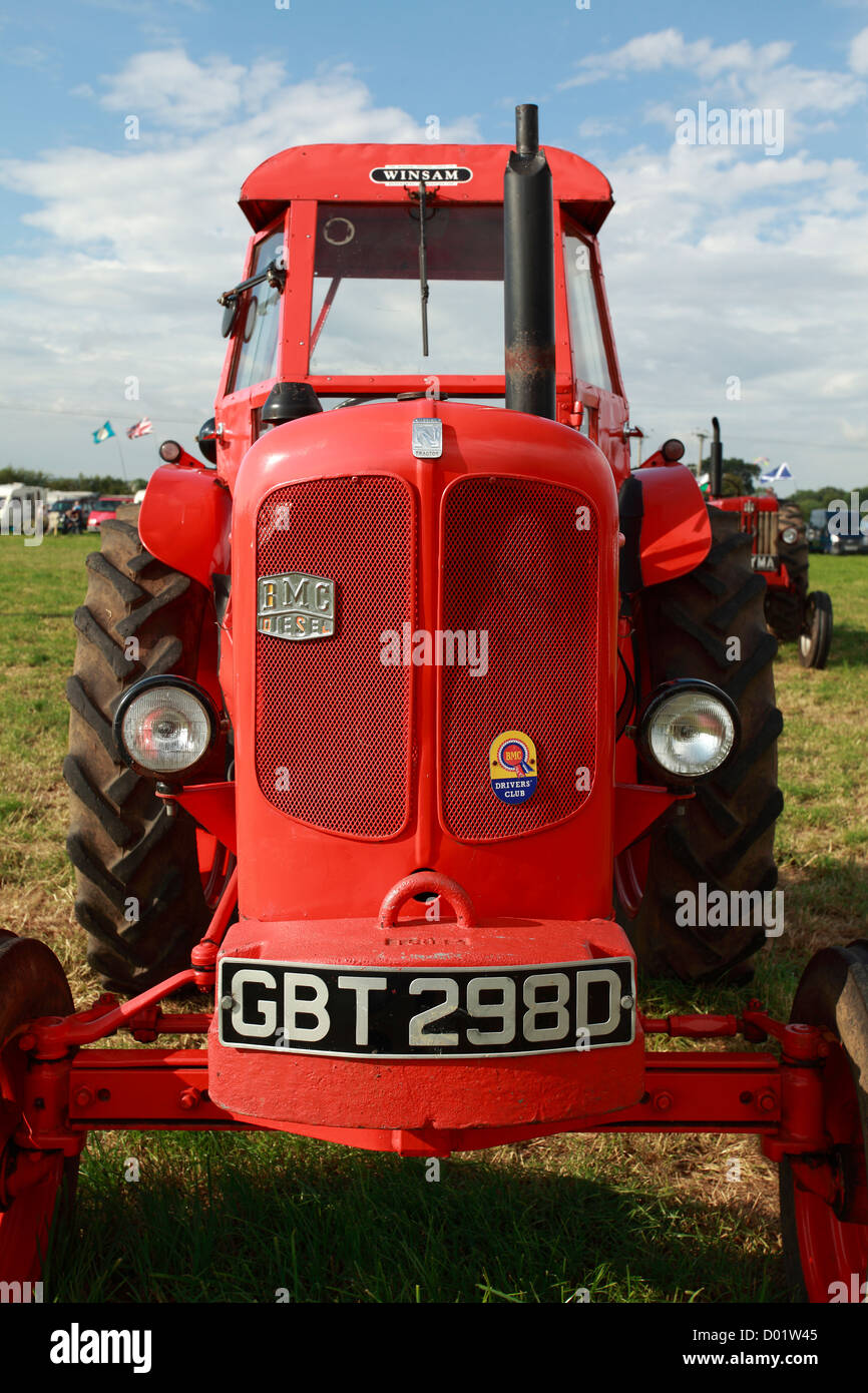 Front view of traditional old tractor, Nuffield Stock Photo - Alamy