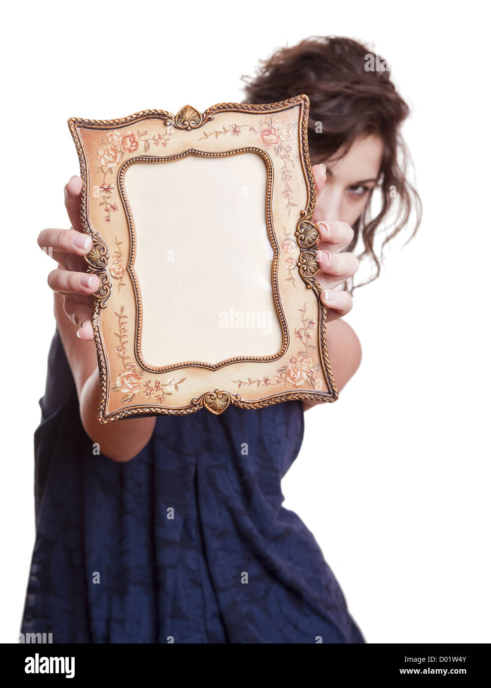 Old woman face hide hi-res stock photography and images - Alamy