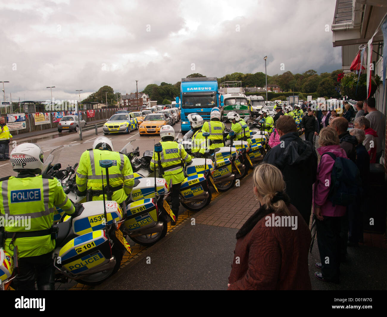 Olympic relay vehicles hi-res stock photography and images - Alamy
