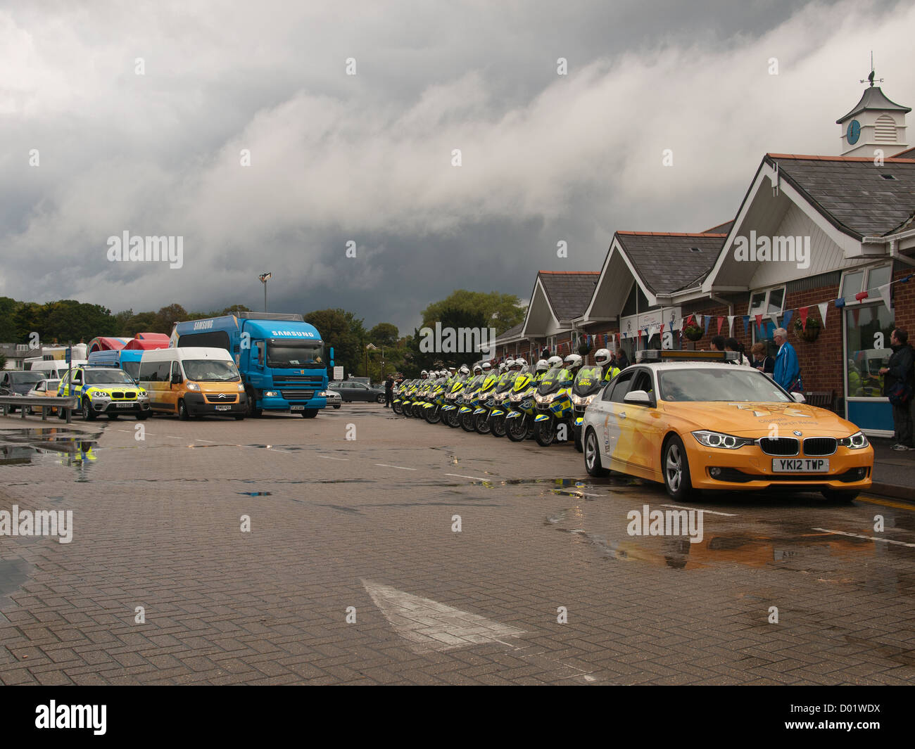 Olympic relay vehicles hi-res stock photography and images - Alamy