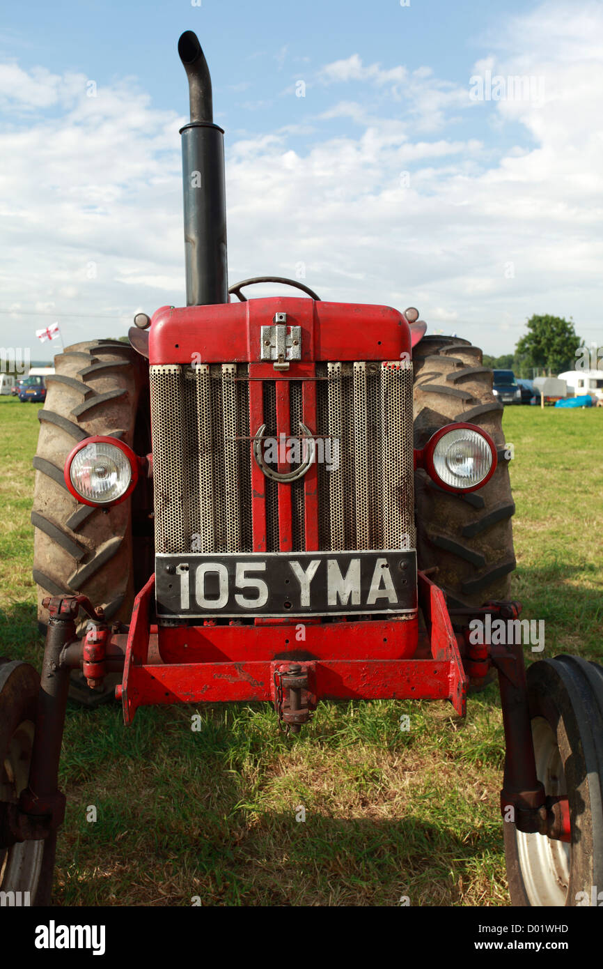 Front view of traditional old tractor Stock Photo - Alamy