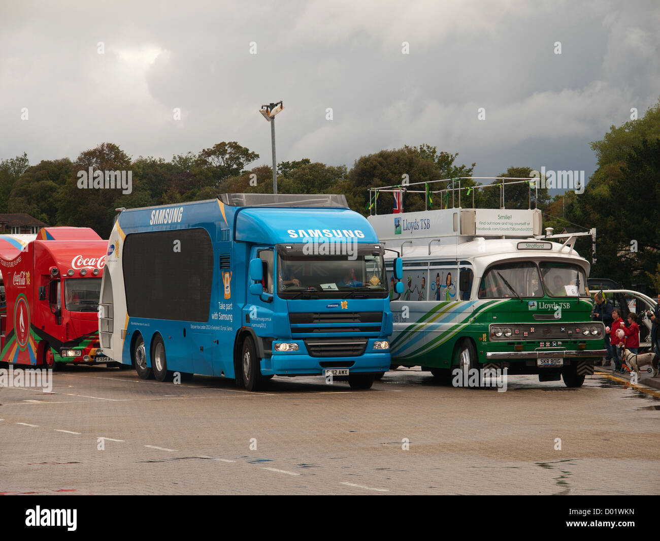 Olympic relay vehicles hi-res stock photography and images - Alamy