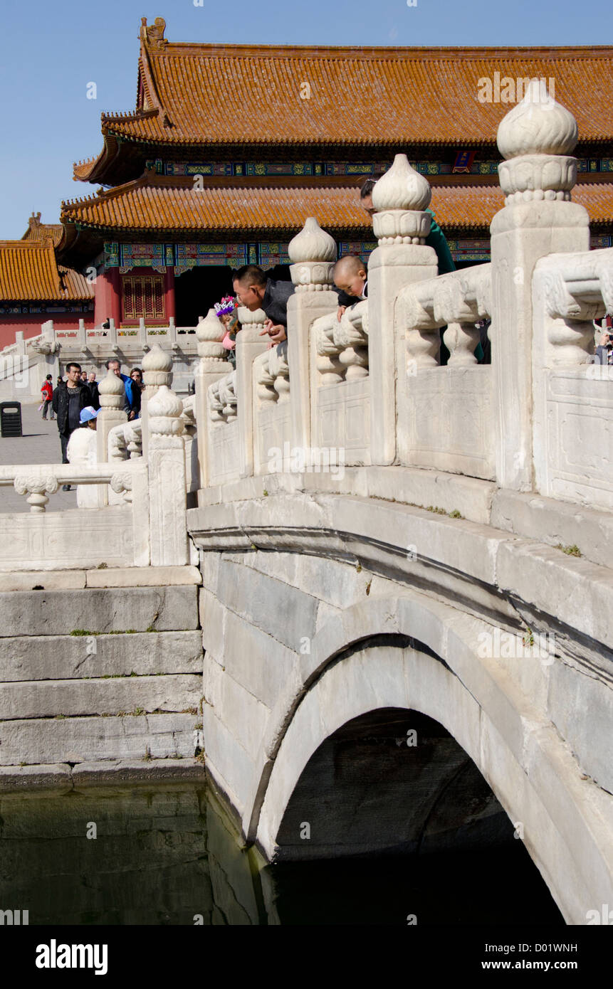China, Beijing, Forbidden City (aka Zijin Cheng). Emperors palace from ...