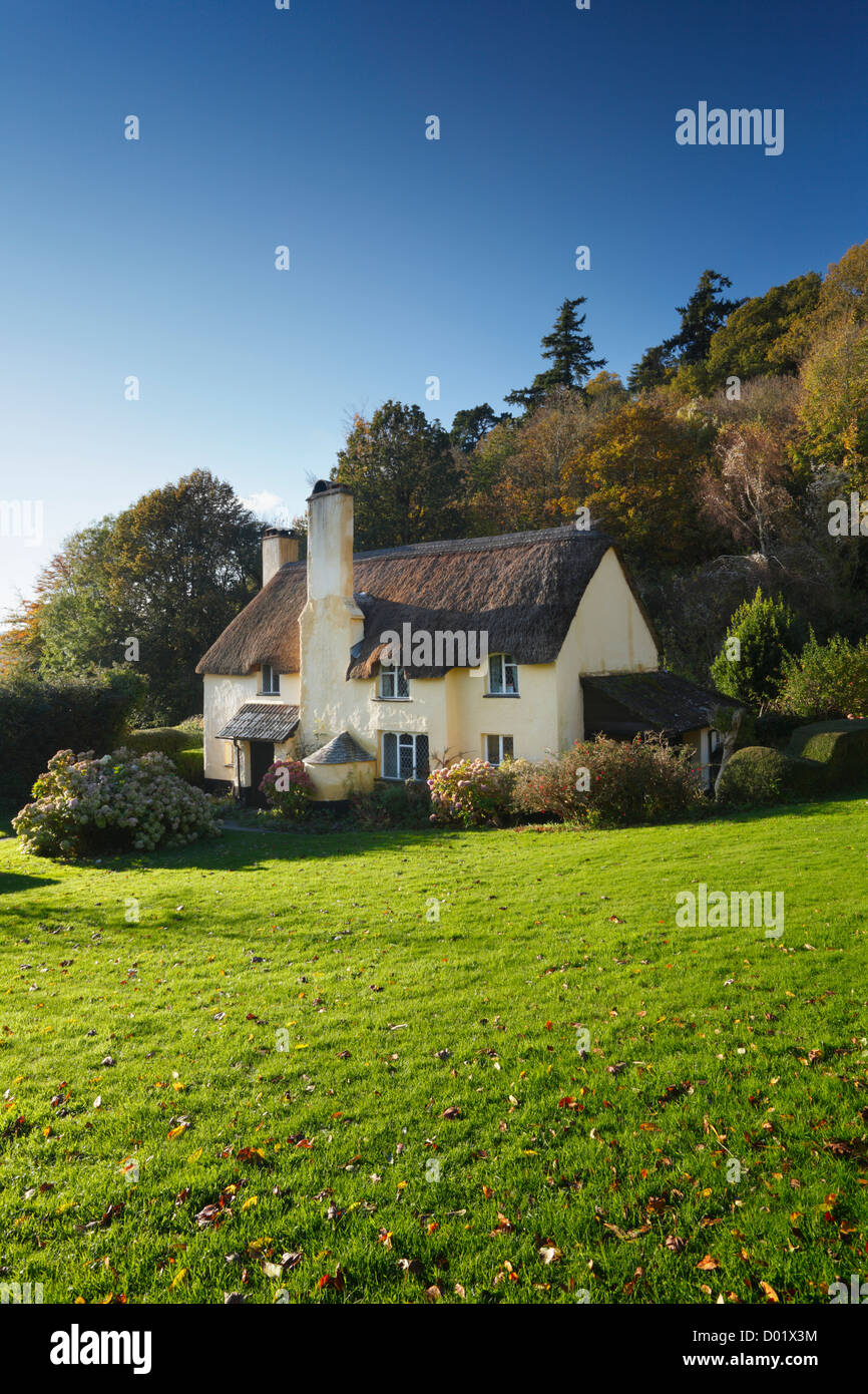 Thatched Cottage in Selworthy Village on The Holnicote Estate. Exmoor ...