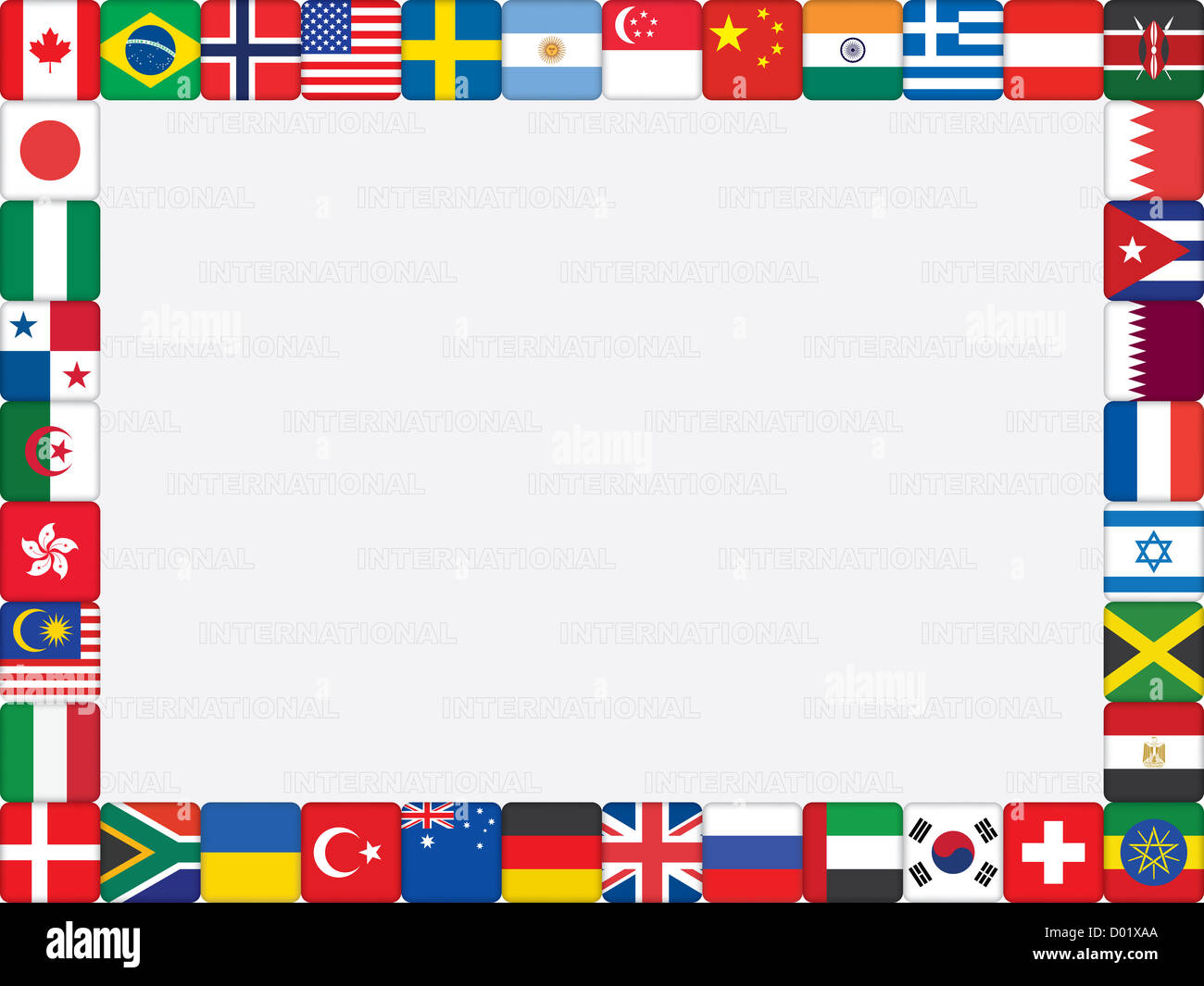 World Flag Border