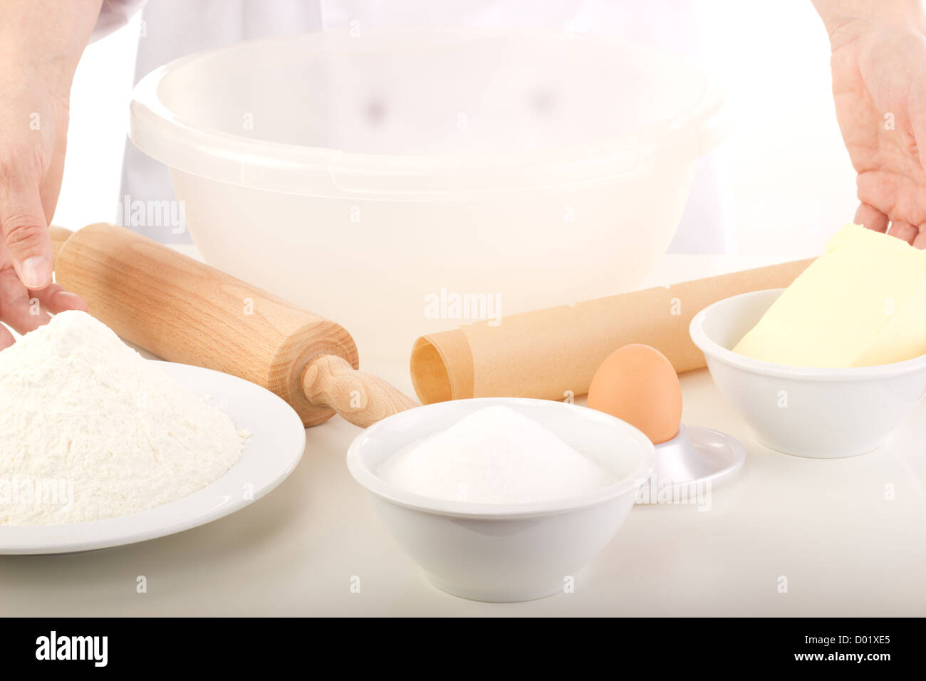 Ingredients for baking Stock Photo - Alamy