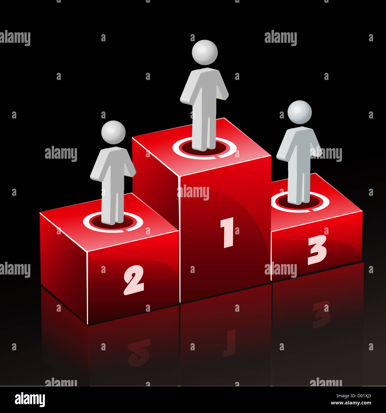 illustration of ranking symbols with peoples Stock Photo - Alamy