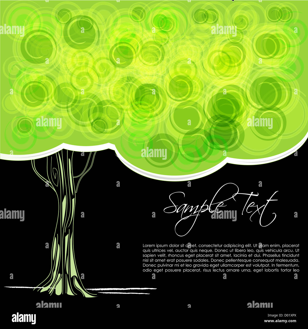 illustration of natural tree Stock Photo - Alamy