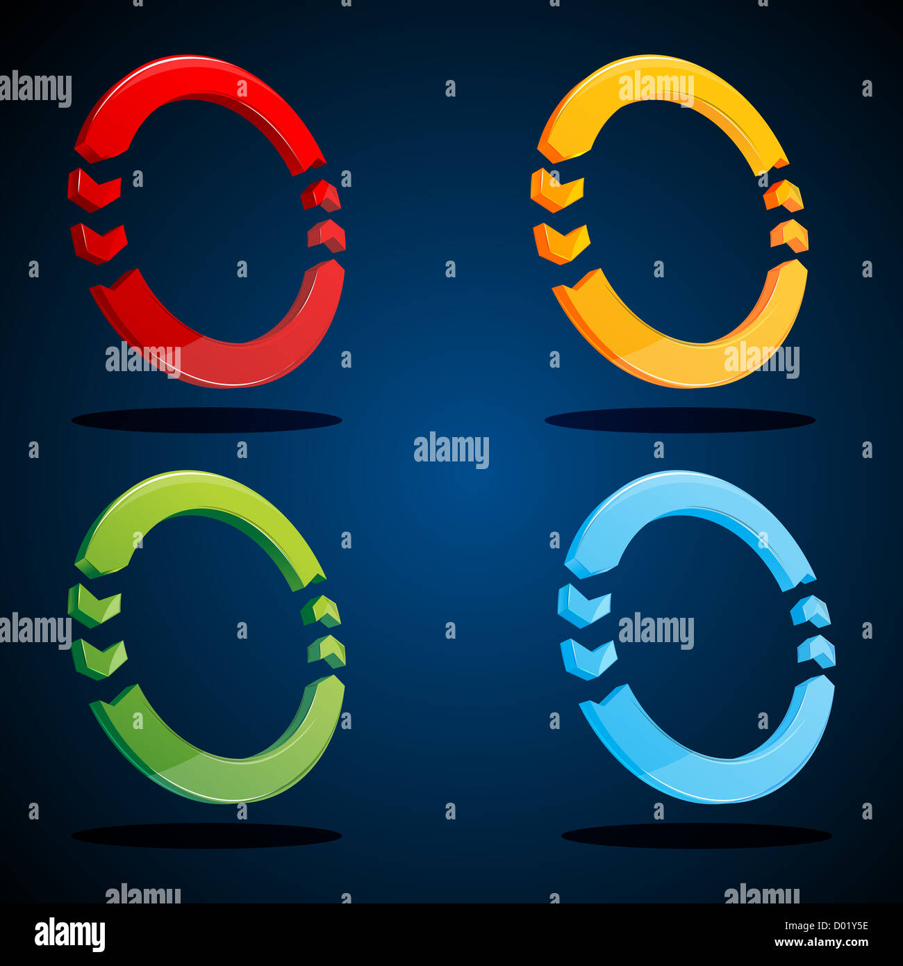 illustration of colorful symbols Stock Photo - Alamy