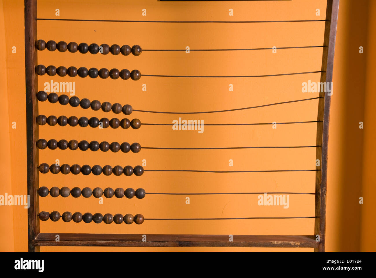 Old Abacus of wood Stock Photo - Alamy
