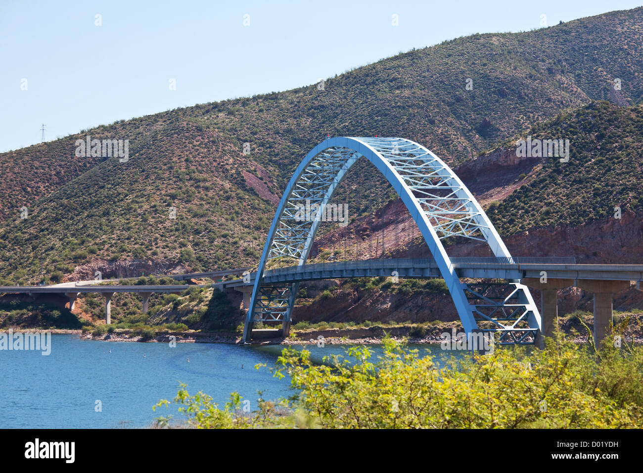 The Gila river bridge Stock Photo - Alamy