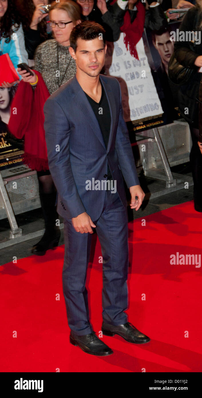 London, UK. 14/11/12. Taylor Lautner, actor at the UK premiere of ...