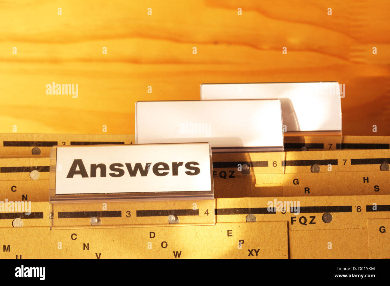 answers word on register or hanging folder showing solution concept ...