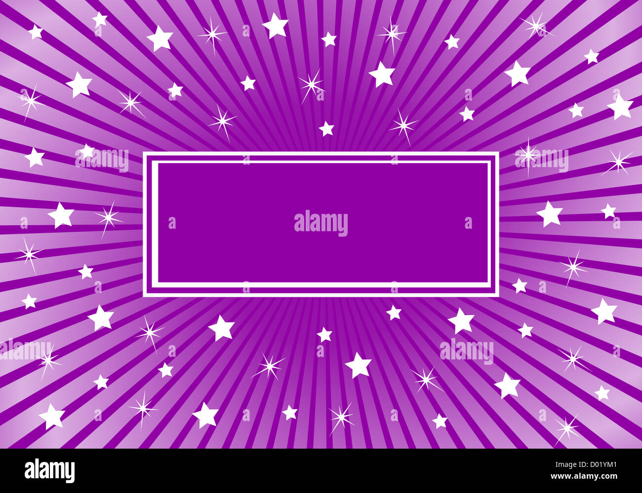 Purple sunburst background with white stars giving a celebration feel ...