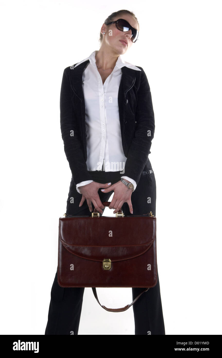 Briefcase in Hand of Businessman Stock Photo - Alamy