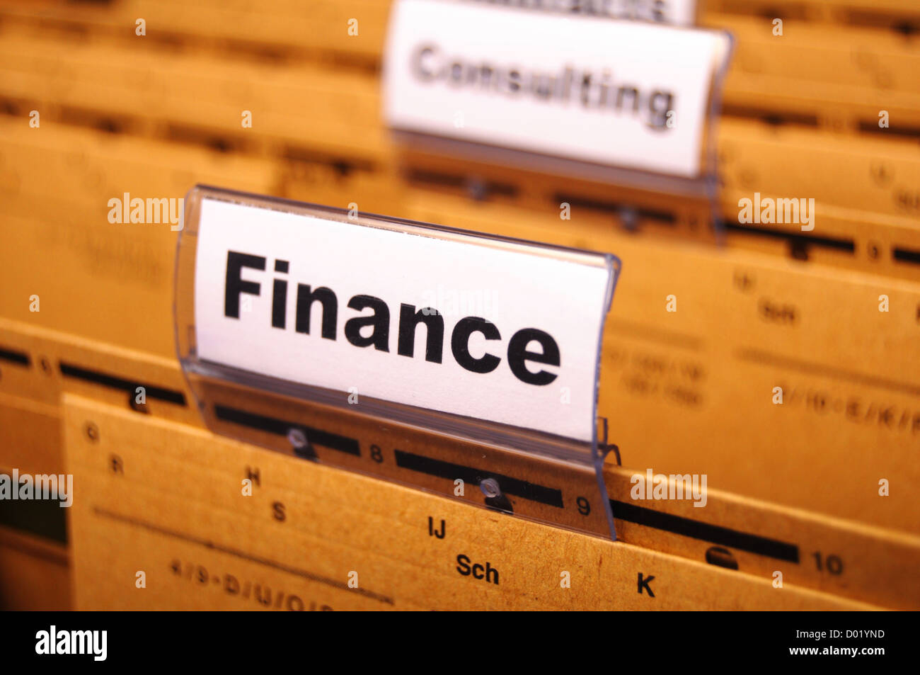 finance on business office folder showing financial success concept ...