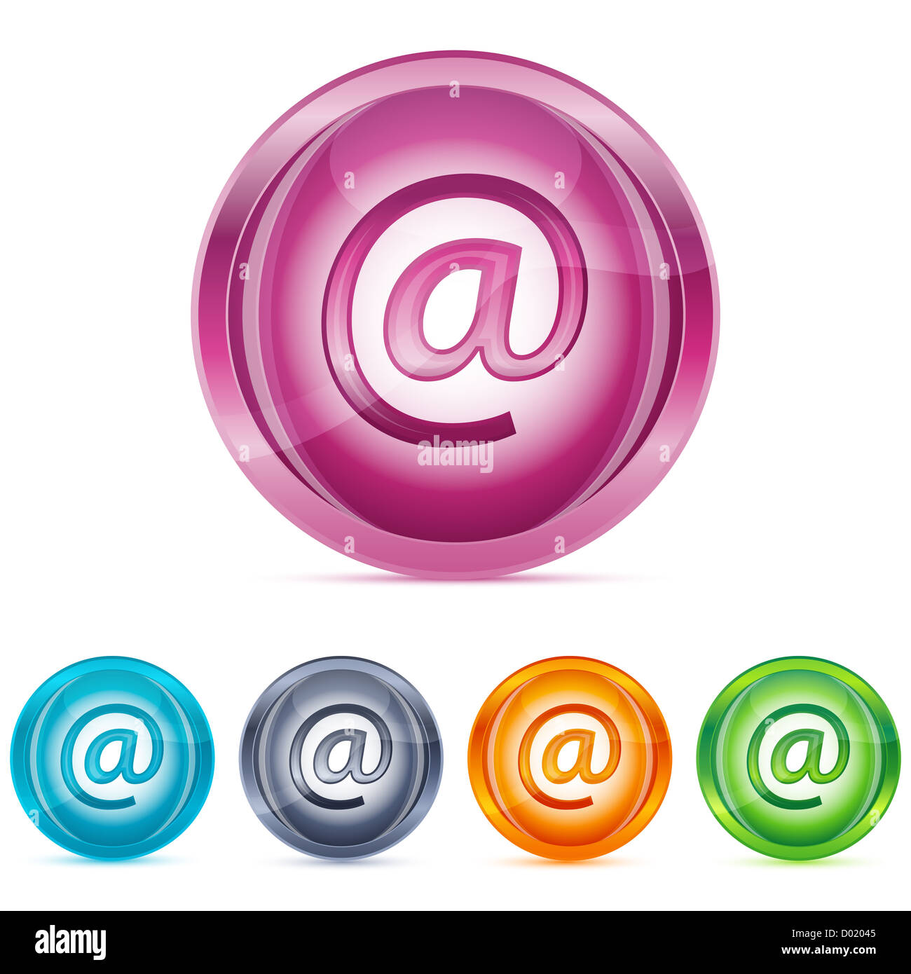 illustration of web buttons on white background Stock Photo - Alamy