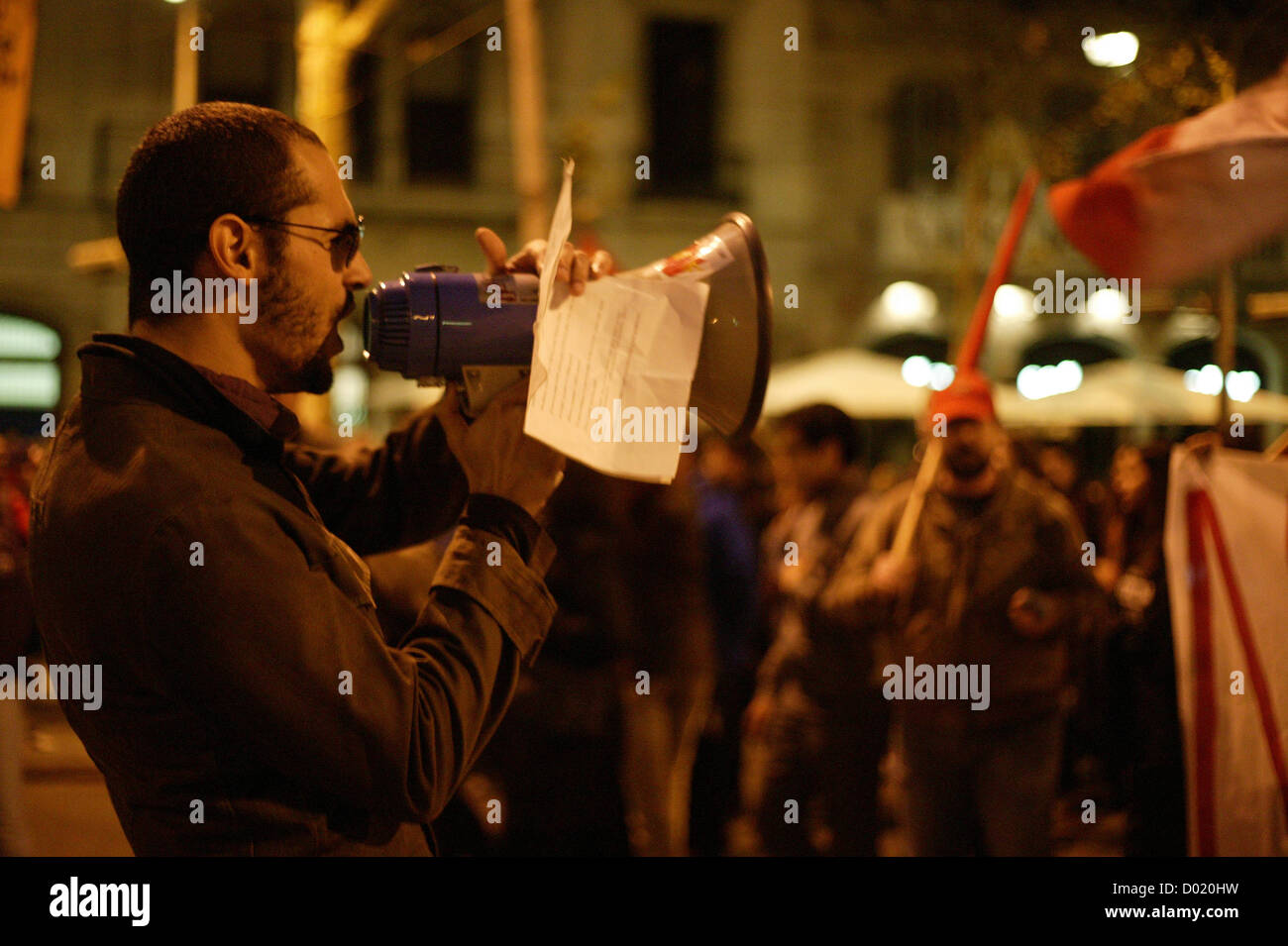 Shouting slogans hi-res stock photography and images - Alamy