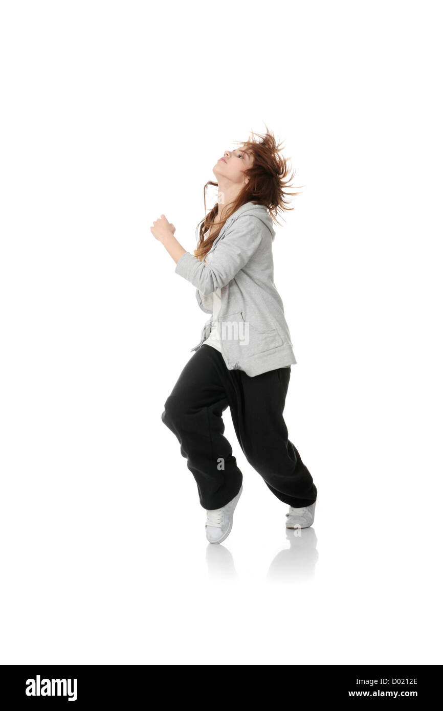Young house dancer, isolated on white Stock Photo - Alamy