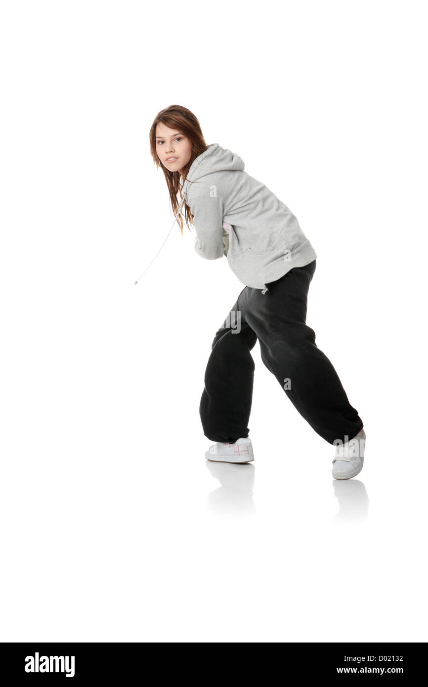 Young house dancer, isolated on white Stock Photo - Alamy