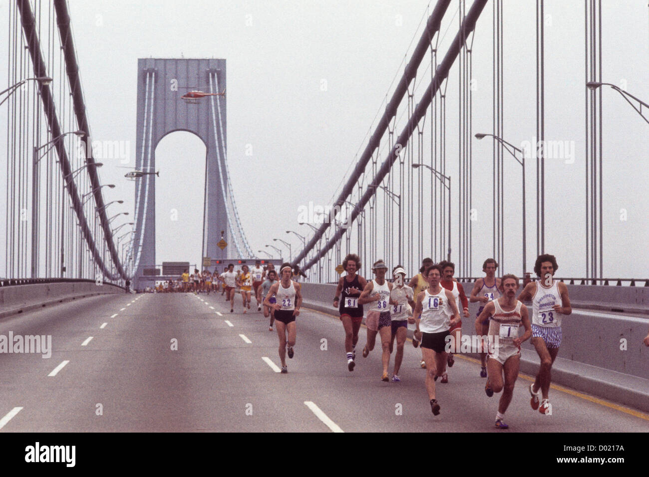 Runners competing in the 1976 New York City Marathon Stock Photo - Alamy