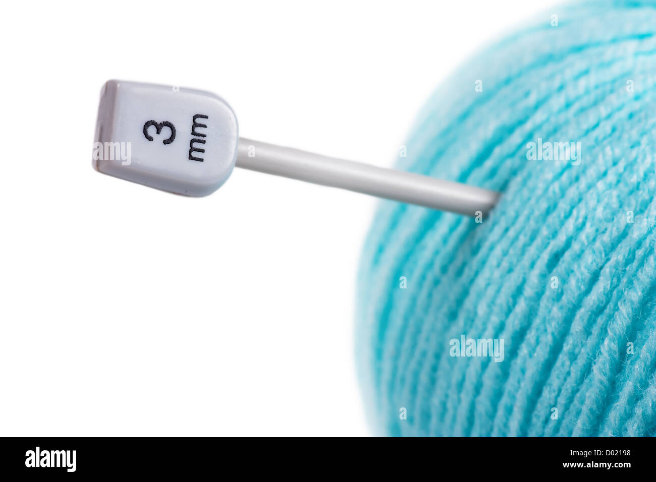 Ball of wool and needle hi-res stock photography and images - Alamy