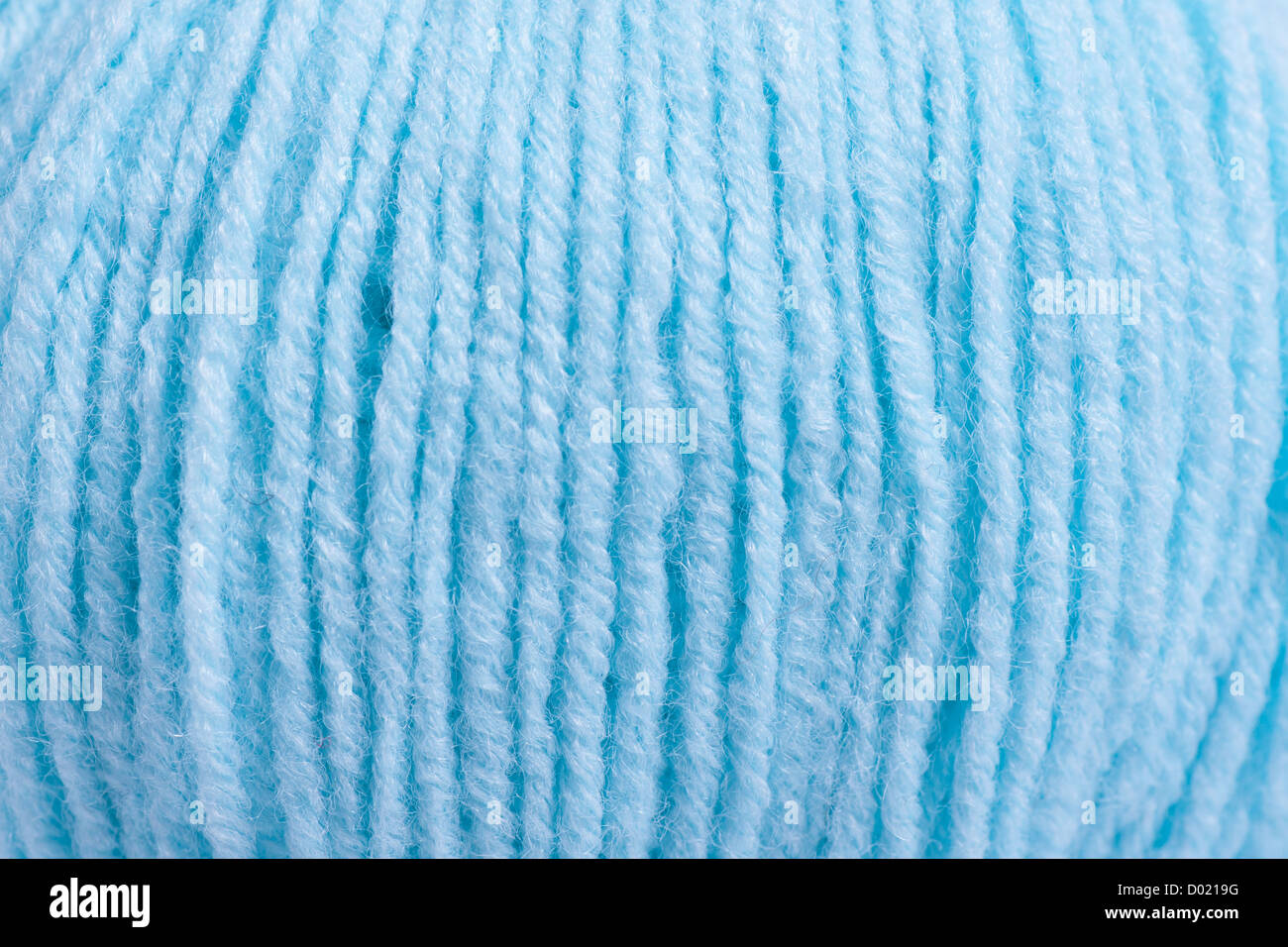 Macro view of blue wool ball texture Stock Photo - Alamy