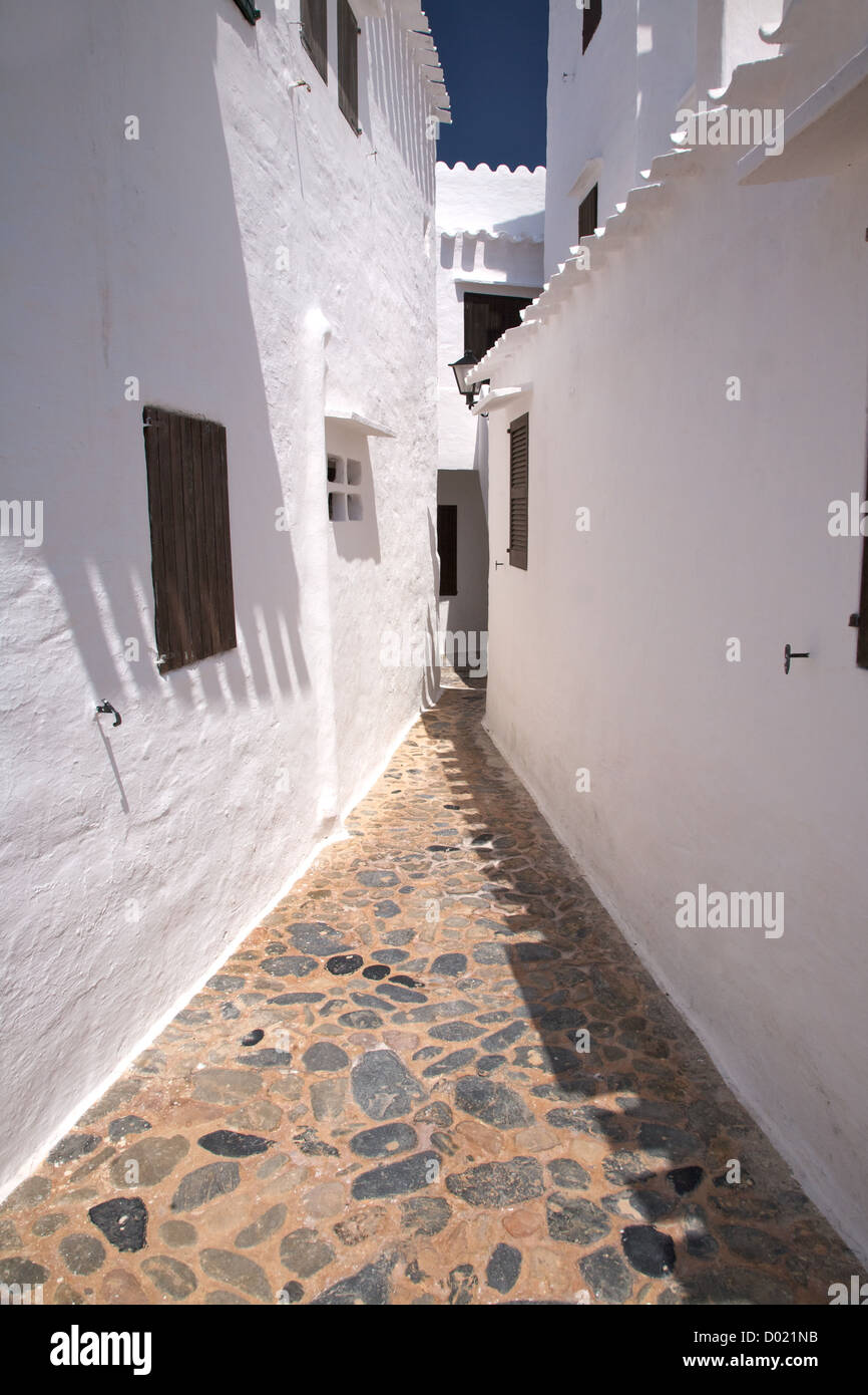 village of Binibeca at Menorca island in Spain Stock Photo - Alamy