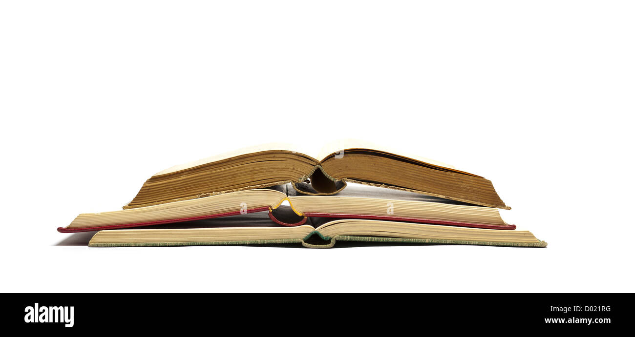 Open Old Books Stock Photo - Alamy