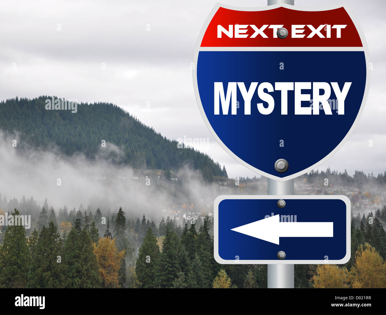 Mystery road sign Stock Photo - Alamy