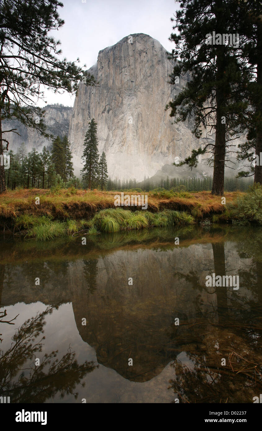 El Capitan and the Merced River Yosemite National Park Stock Photo - Alamy