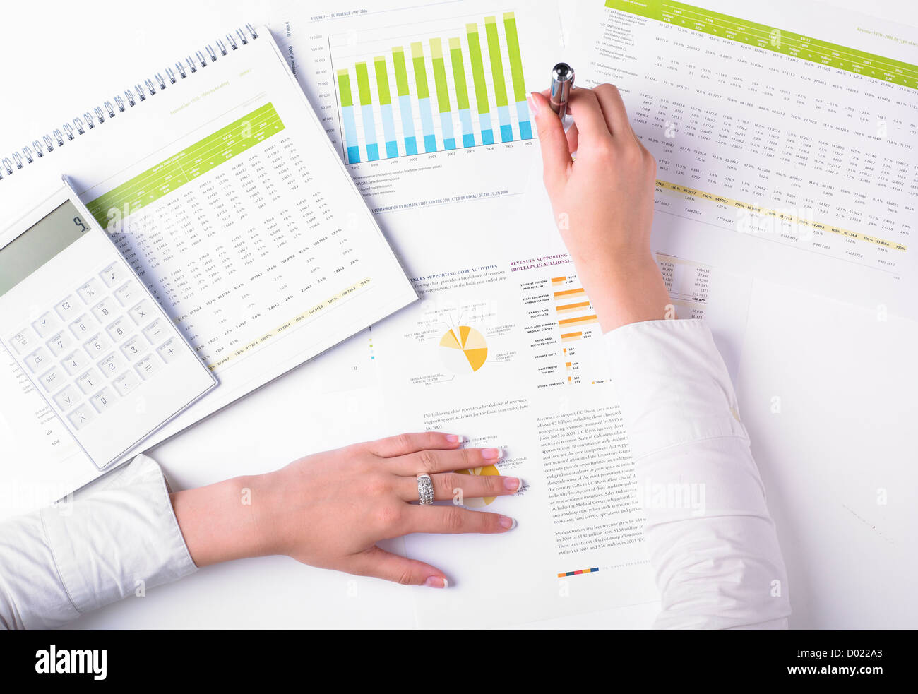 Analyzing Business Data Stock Photo - Alamy