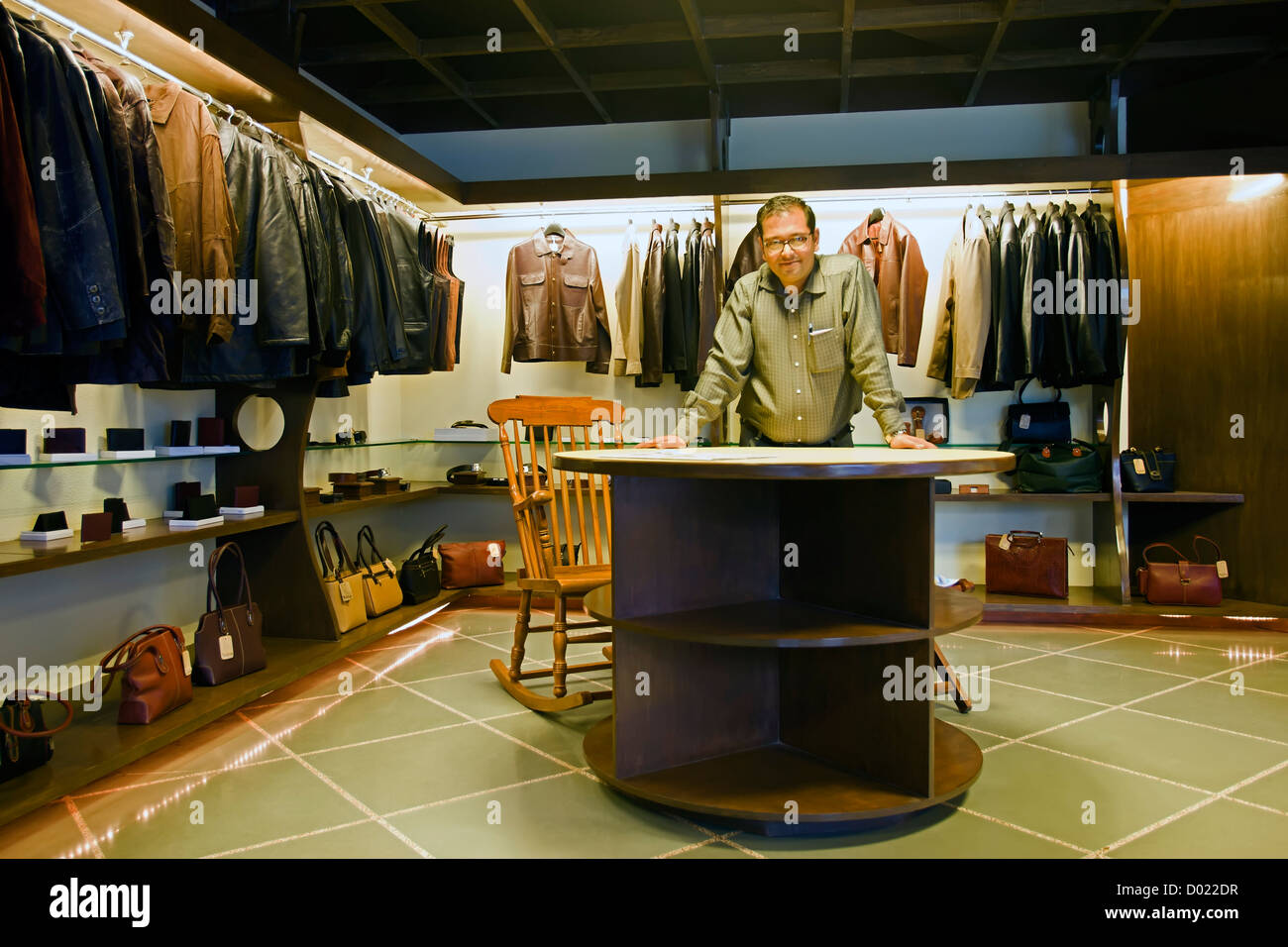 Leather goods Smile Merchants boutique Udaipur Rajasthan India Stock ...