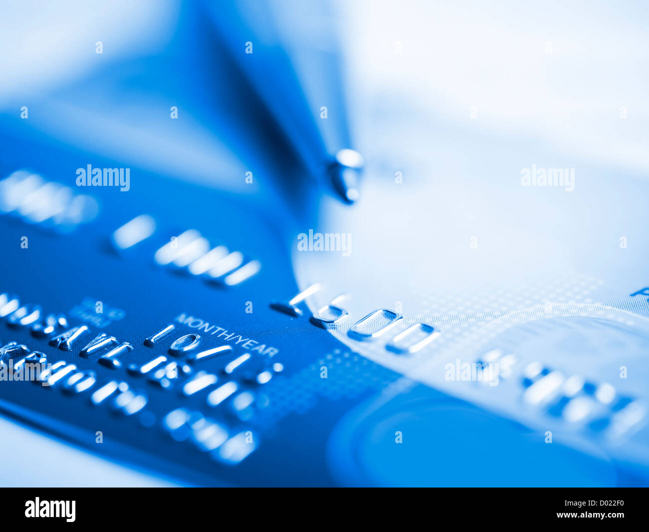 Credit Card and pen macro Stock Photo - Alamy