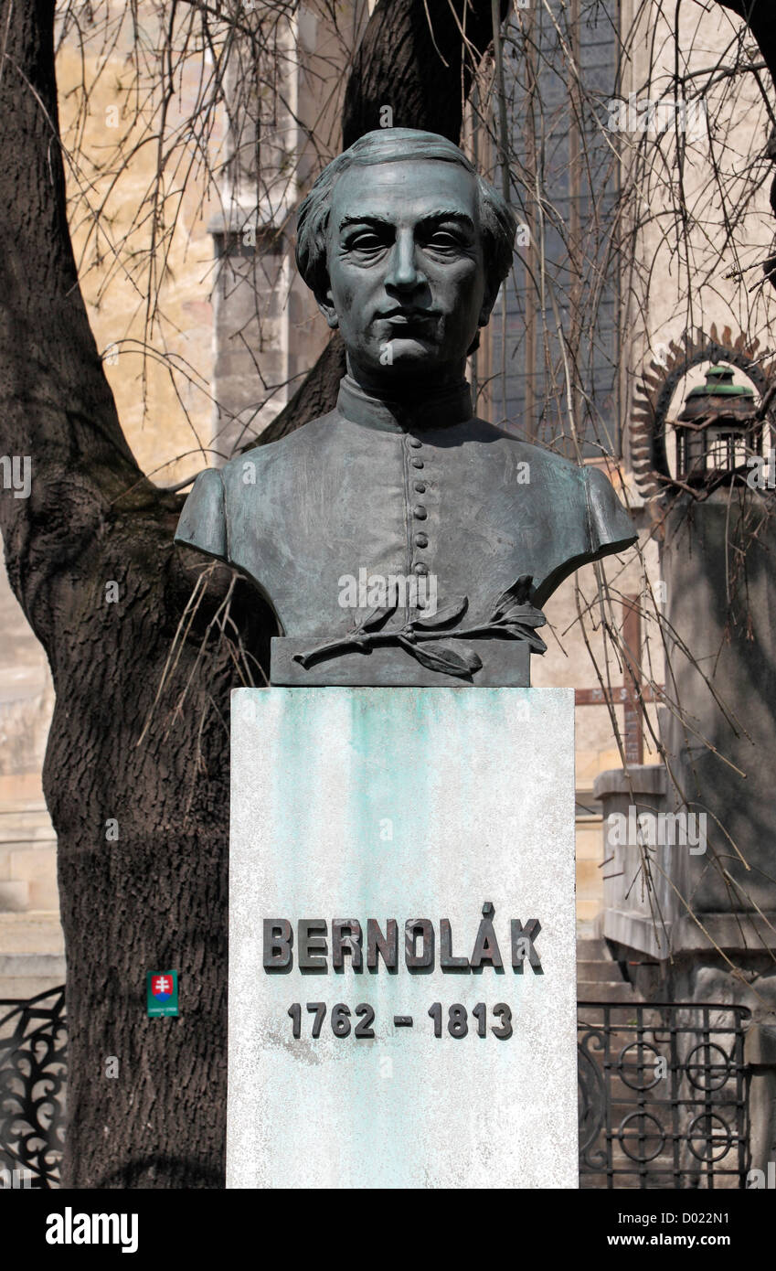 Bust sculpture of Anton Bernolak in Bratislava, Slovakia Stock Photo ...