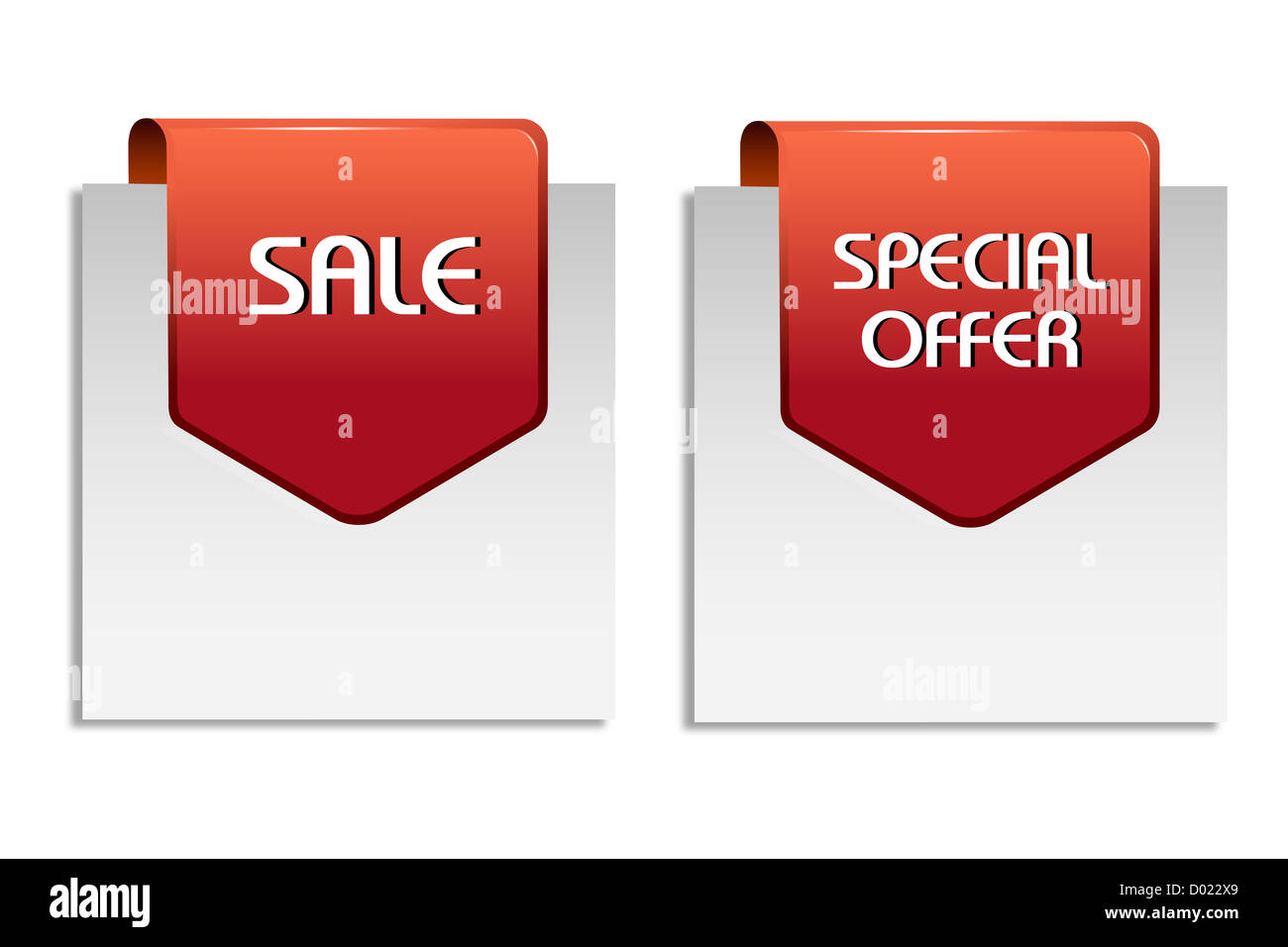 illustration of sale tag on white background Stock Photo - Alamy