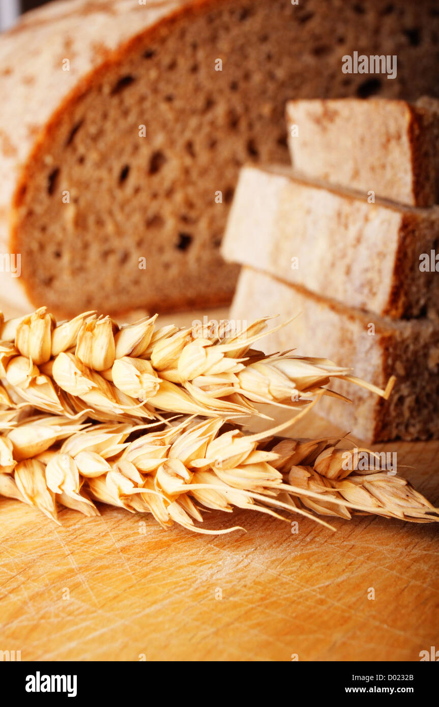 bread and grain or cereal showing food baker or bakery concept Stock ...