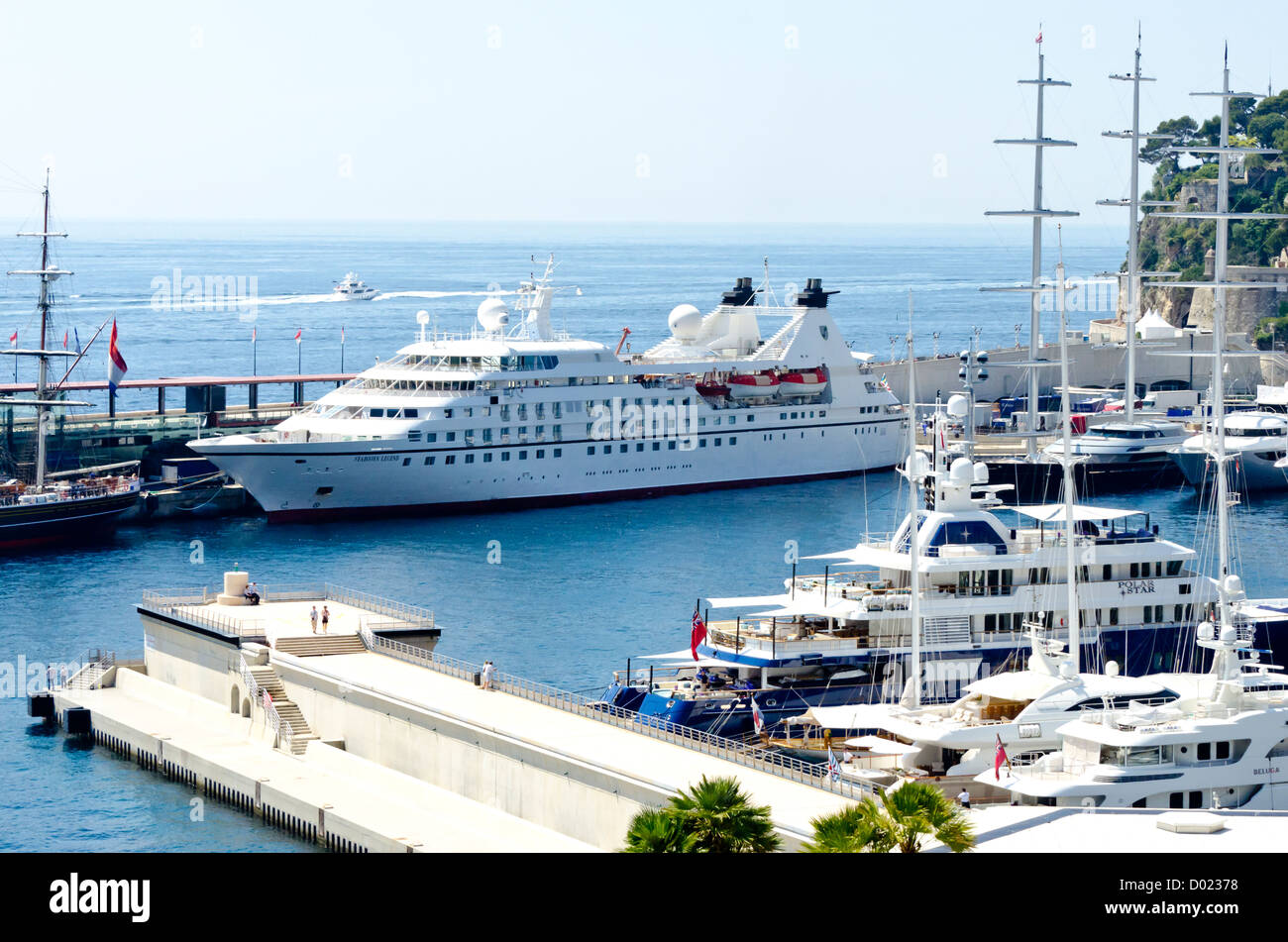 Boats and Ships in the harbor at Monte Carlo, Monaco Stock Photo - Alamy