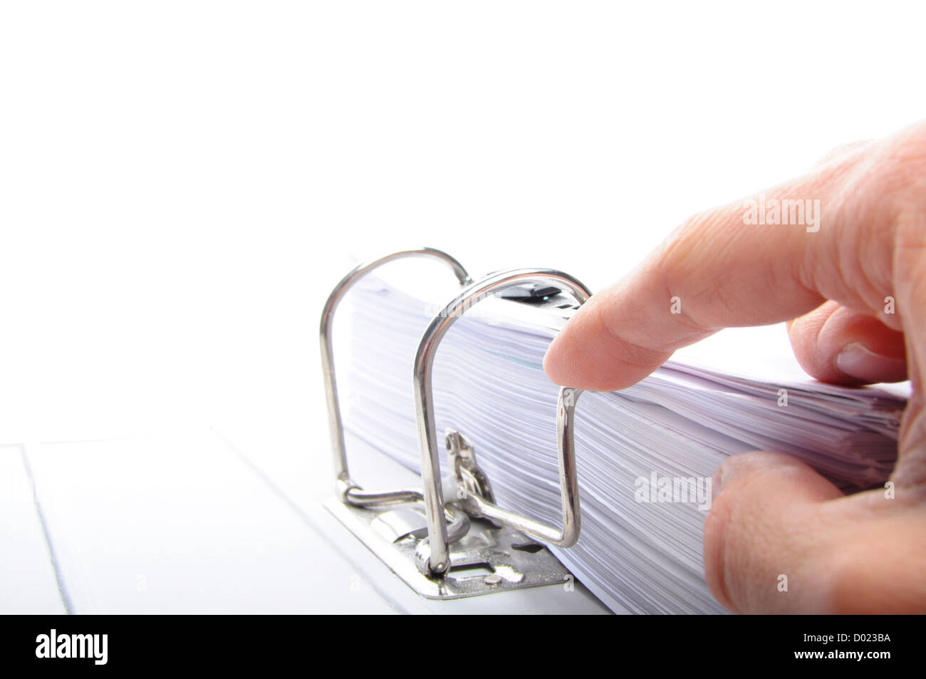 hand and folder or file showing office or work concept with copyspace ...